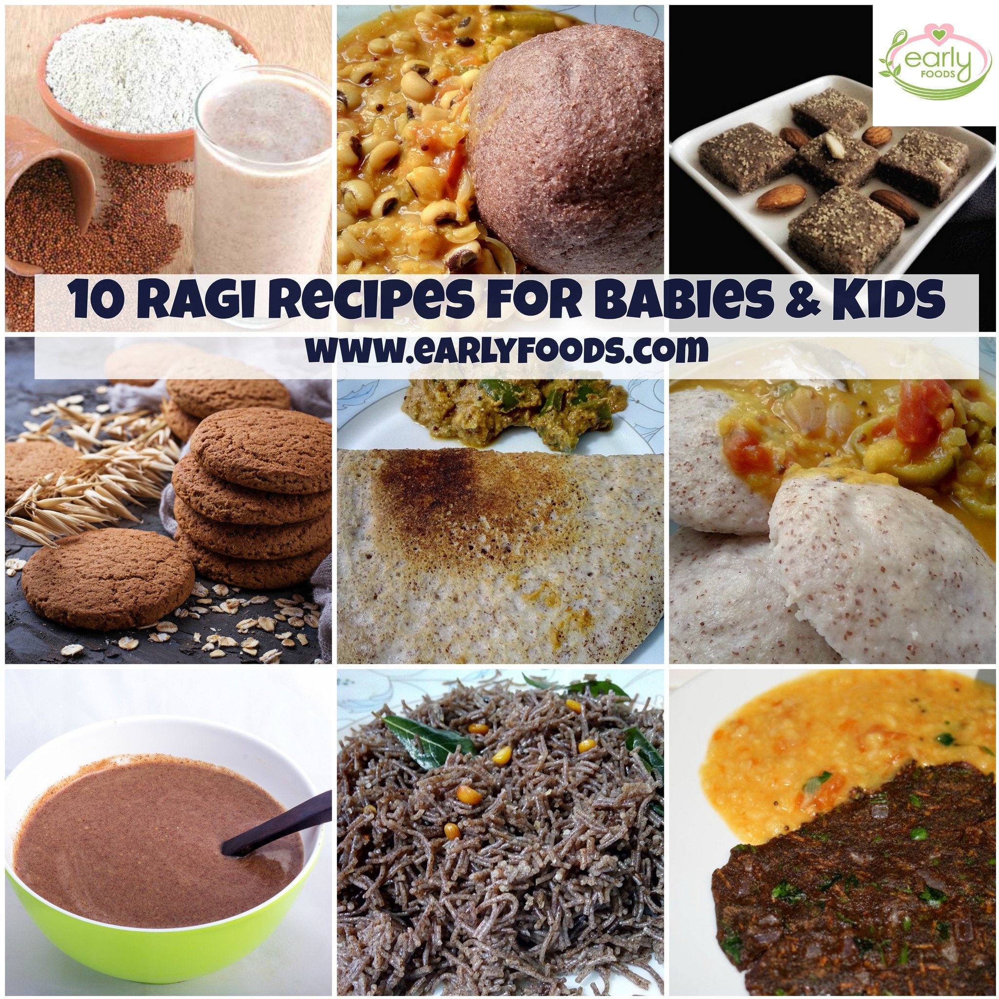 10 Wholesome Ragi Recipes for Babies & Kids – Early Foods Global