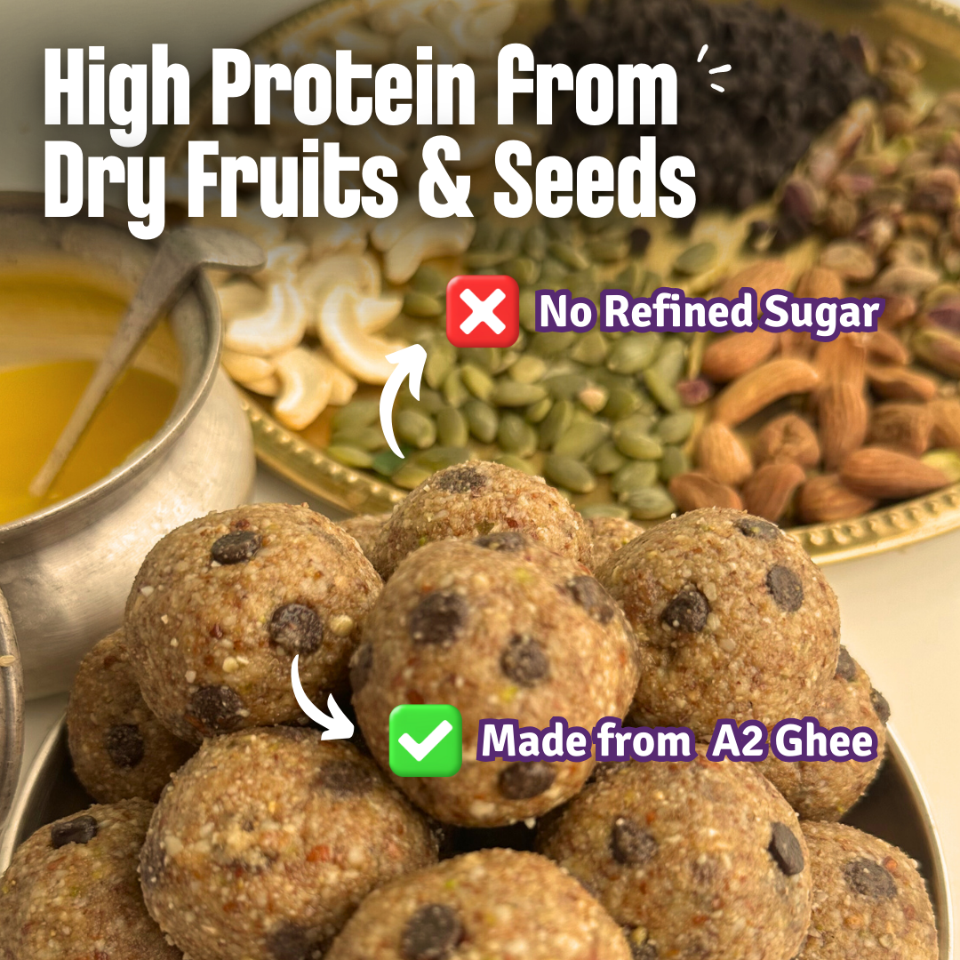 Dry Fruit Choco Chip A2 Ghee Laddoos | A2 Ghee Laddoos | Early Foods ...