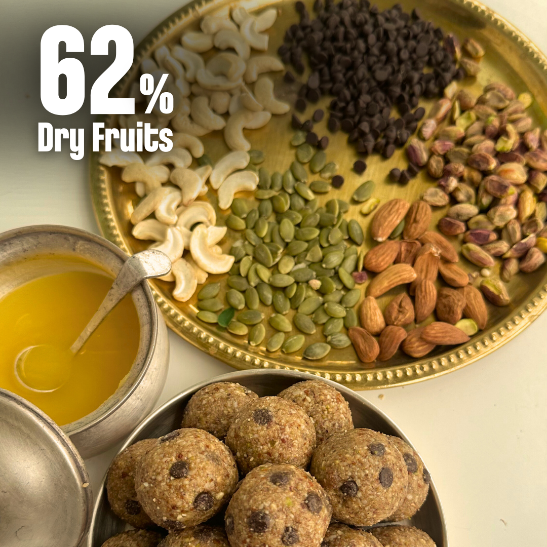 Dry Fruit Choco Chip A2 Ghee Laddoos | A2 Ghee Laddoos | Early Foods ...